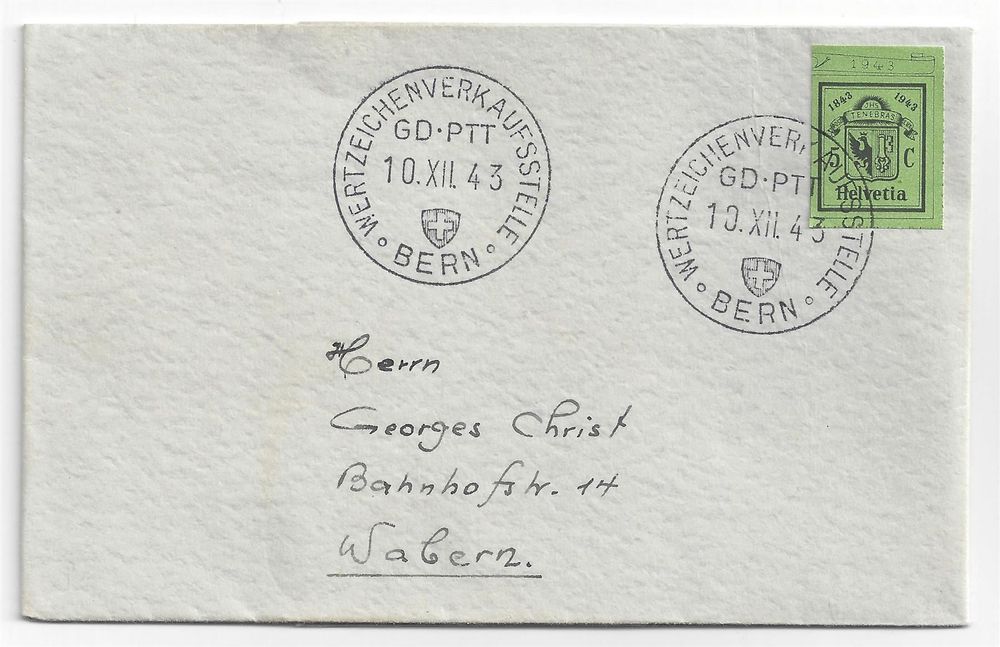 Sonderbrief: W17R Einzelwert Genfer Block, 1943 | Kaufen auf Ricardo