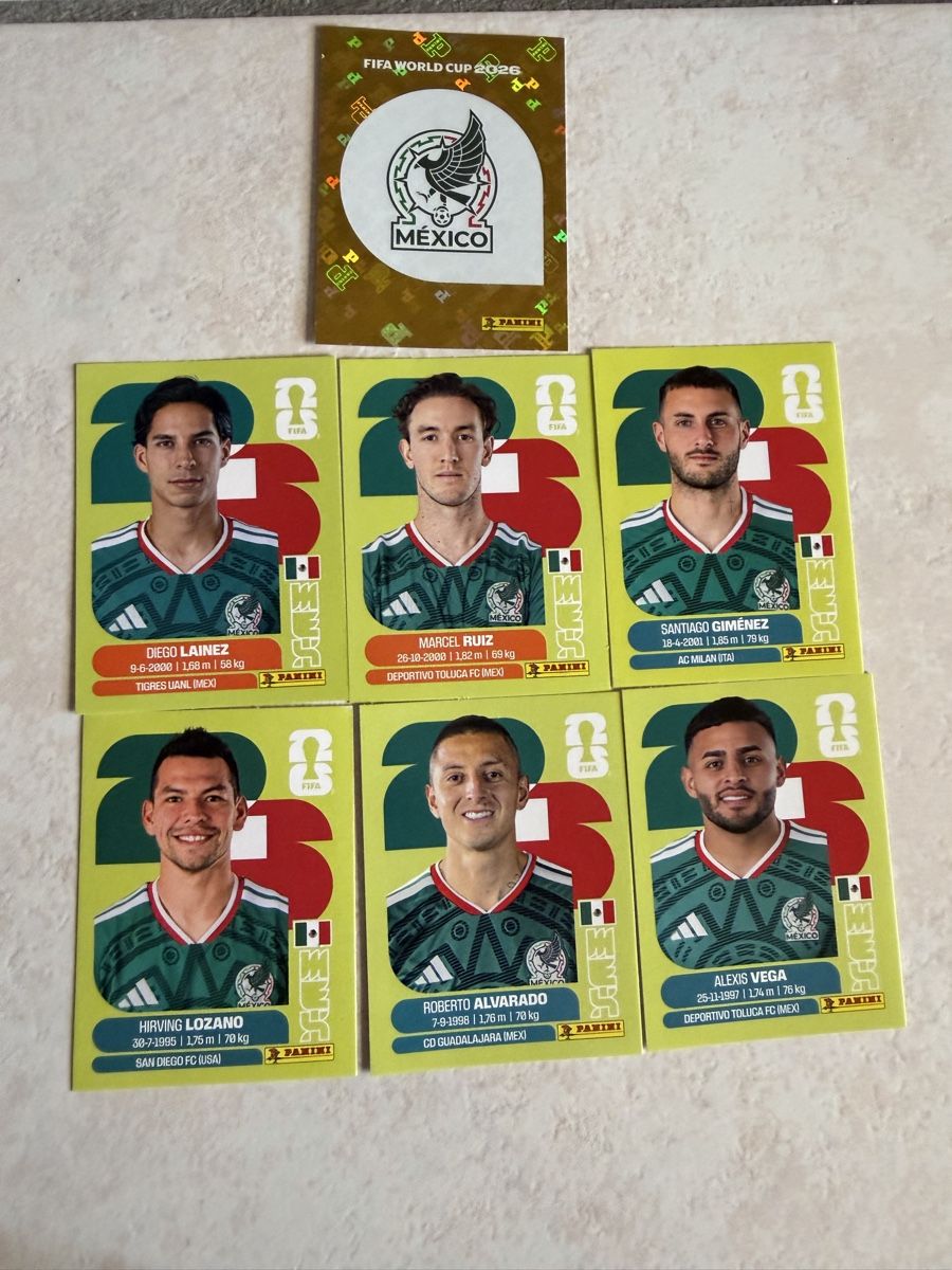 Panini World Cup 2026 - 7x México Sticker inkl. Wappen (Neu und ...