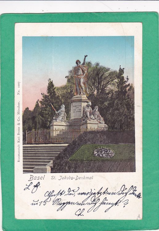 Basel St. Jakobsdenkmal 1900 | Kaufen auf Ricardo