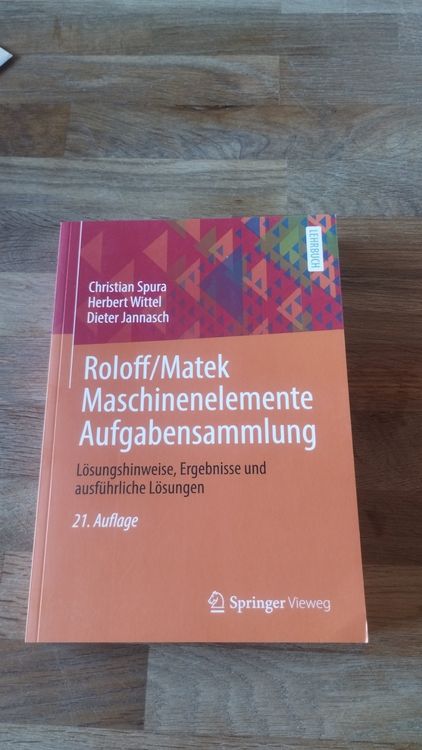 Roloff/Matek Maschinenelemente Aufgabensammlung | Kaufen auf Ricardo Roloff/Matek Maschinenelemente Aufgabensammlung | Kaufen auf Ricardo