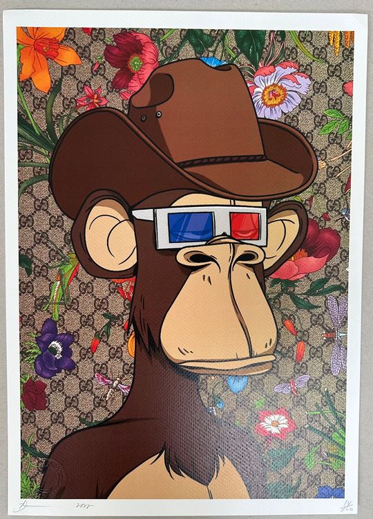 Death: Gucci Bored Ape, NFT Art, signiert 14/100 (Neu (gemäss ...