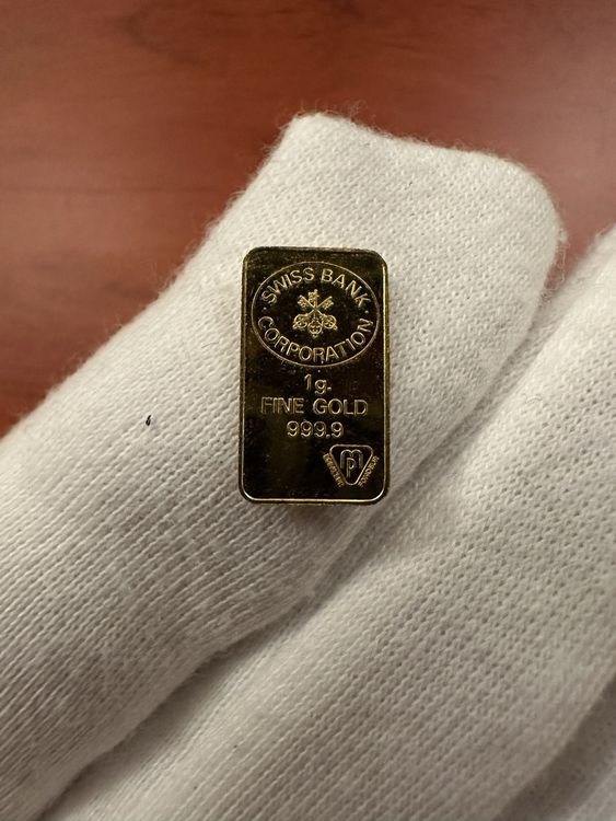 1 Gr Fine GoldBarren SwissBankCorporation (Gebraucht) in Seuzach für ...