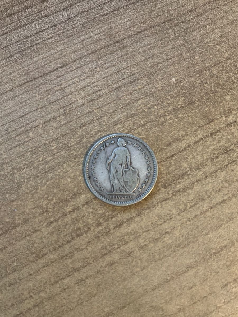 2 Franken Silber Münze Schweiz 1914 sehr selten (Gebraucht) in Locarno ...