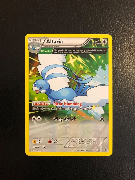 XY: Roaring Skies Altaria rare Full Art 74/108 Ab 1 | Kaufen auf Ricardo