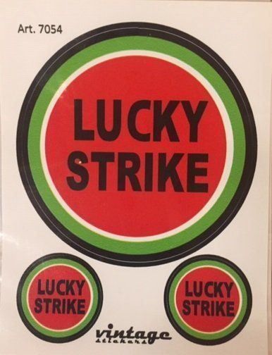 Lucky Strike Aufkleber Sticker 3teilig (Art. 7054) (Neu und ...