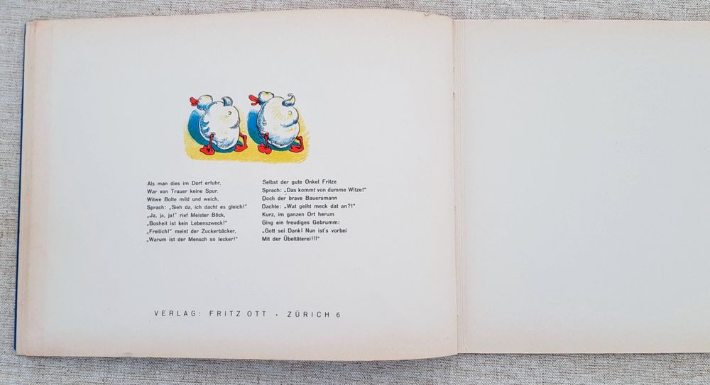 Max und Moritz - Bilderbuch Verlag Fritz Ott (Gebraucht) in Dietikon ...