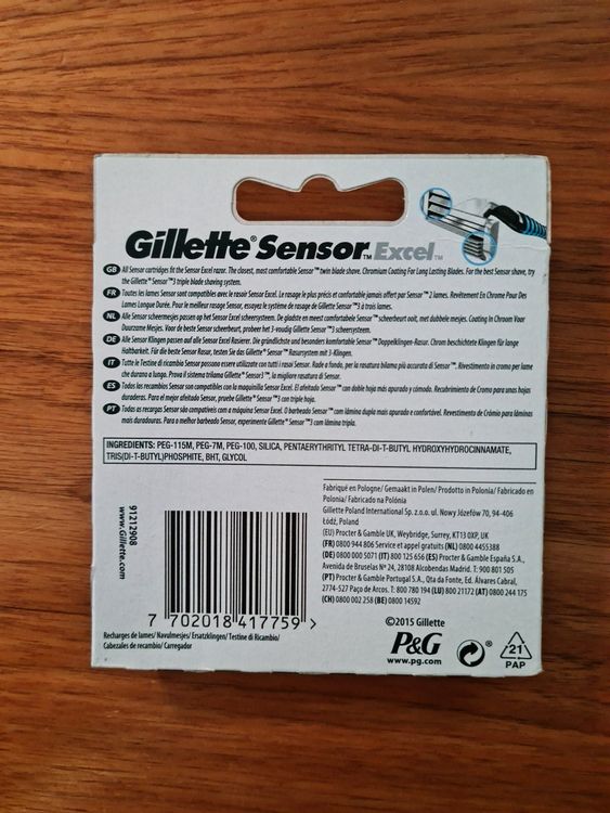 Gillette Sensor Excel Rasierklingen, 10 Klingen / Rasierer (Neu und ...