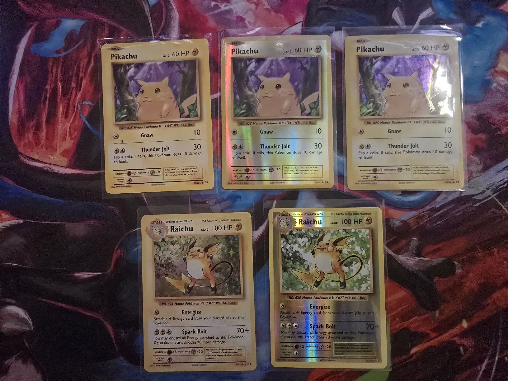 Lot de cartes Pikachu et Raichu - Edition xy holo + rivers (D'occasion ...