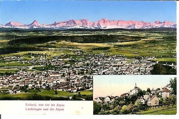 Evilard BE Leubringen, Biel Alpenpanorama sehr gut erhalten | Kaufen ...