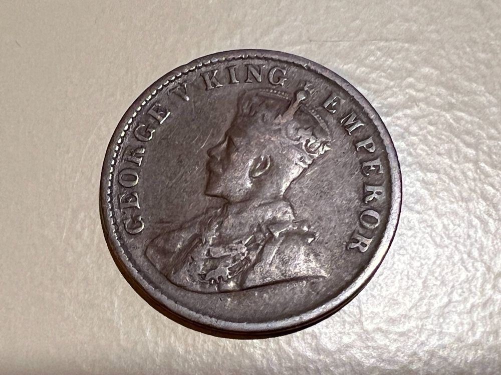 VINTAGE ONE QUARTER ANNA INDIA 1929 GEORGE V KING EMPEROR | Kaufen auf ...