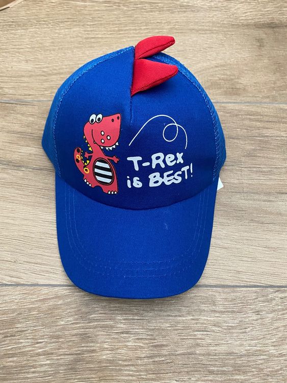 NEU Baseball Mütze für Kinder Hut Cap Dino T-Rex rot (Neu (gemäss ...