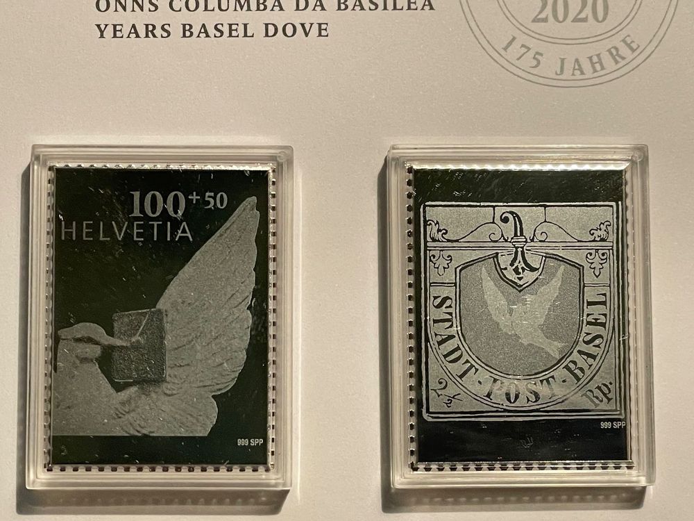 Schweizer Briefmarken, 175 Jahre Basler Taube (Neu (gemäss Beschreibung)) in Dübendorf für CHF ...