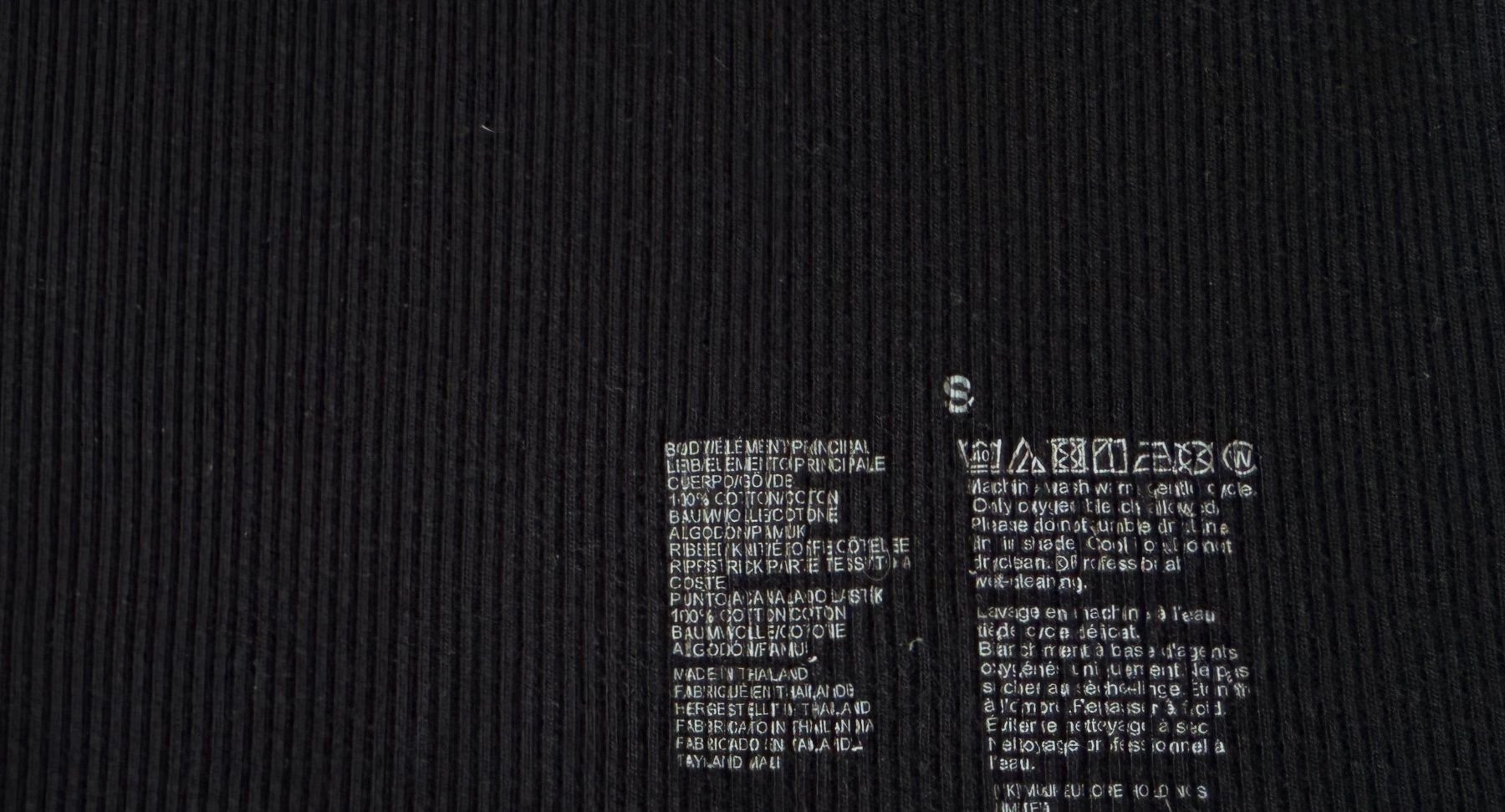 Muji - Canottiera a costine in cotone, XXS-XS, Nero (Usato) a Bioggio ...