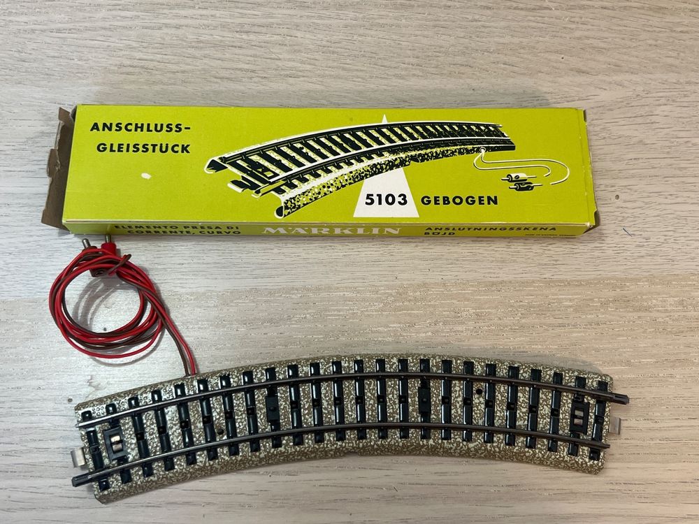 Märklin 5103 Anschlußgleis M H0 OVP NEU (Neuf avec emballage d'origine ...