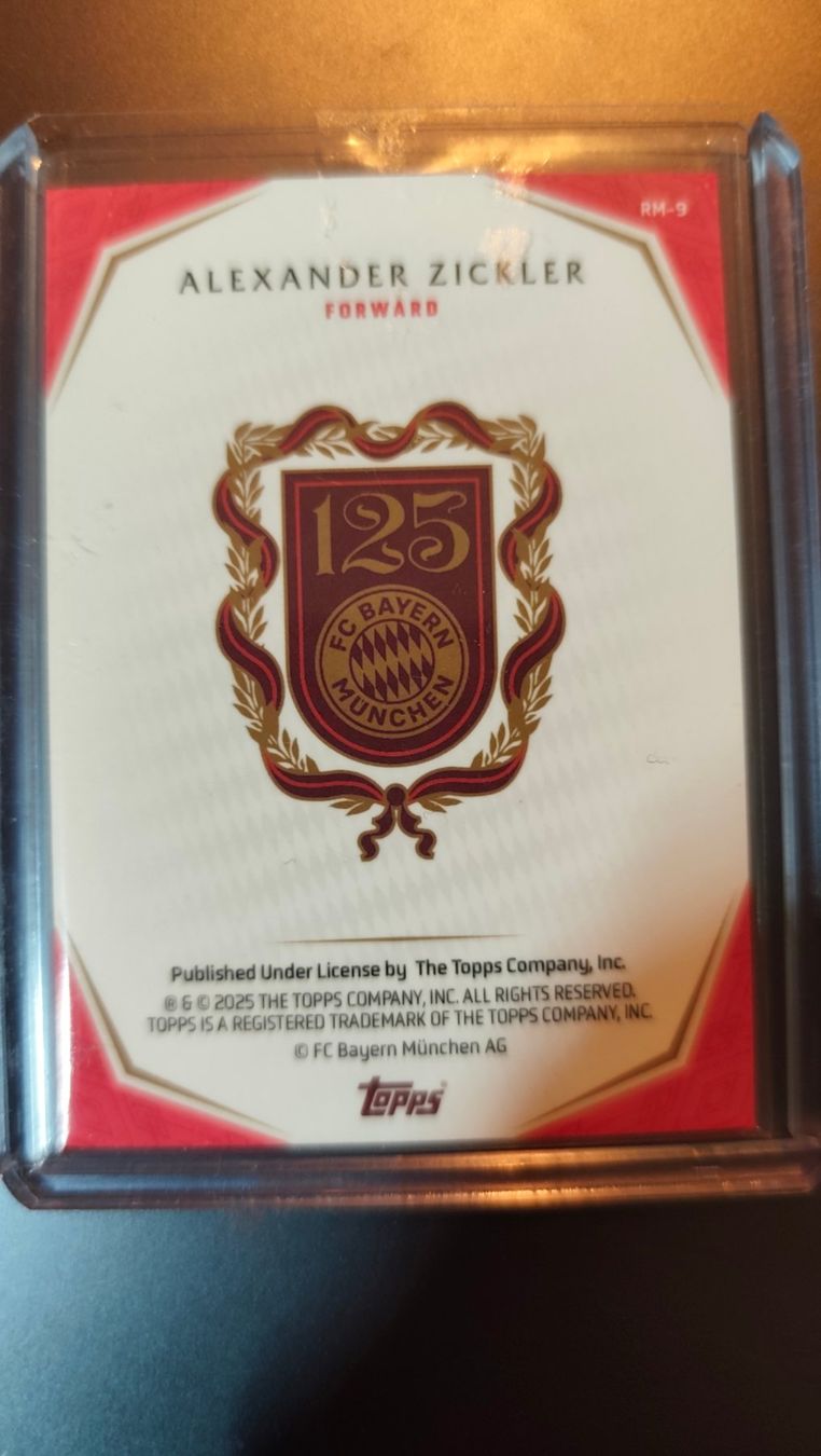 Topps 125 Jahre Bayern 2025 Alexander Zickler /99 (Gebraucht) in St ...