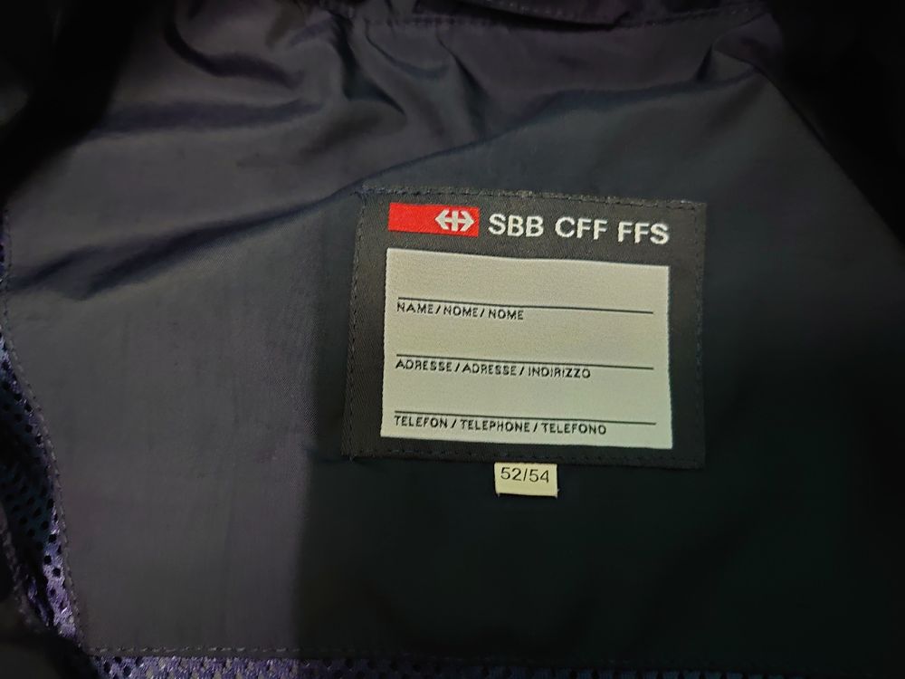 SBB CFF FFS Arbeitsjacke Gr. 52/54 (Gebraucht) in Küssnacht am Rigi für ...