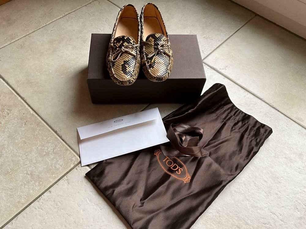 Mocassins Tod’s en python (Gebraucht) in Meinier für CHF 100 – mit Lieferung auf Ricardo kaufen