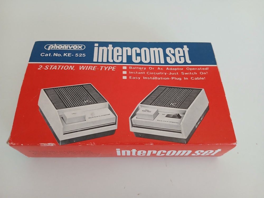 intercom set Sprechanlage 70er Jahre (Gebraucht) in Zumikon für CHF 20 ...