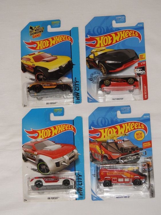 4x HOT WHEELS FIRE "FEUERWEHR" (Neu (gemäss Beschreibung)) in Reinach ...