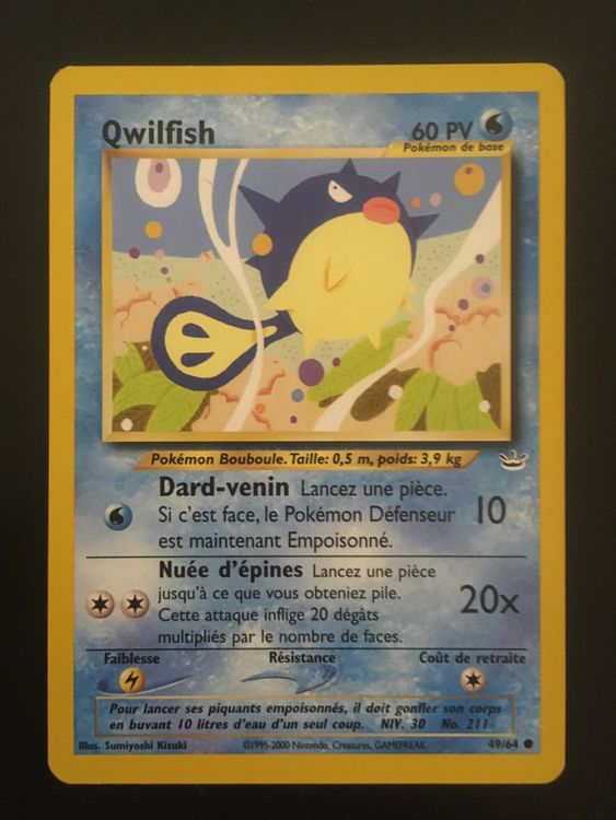 RARE: Pokémon Neo Revelation (2002): Qwilfish 49/64 FR (Gebraucht) in Palézieux-Village für CHF ...