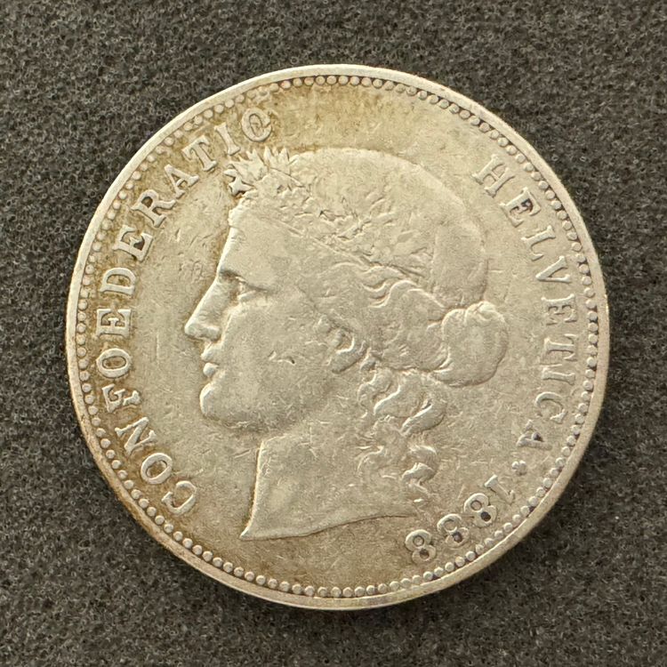 5 Franken Schweiz Silber Frauenkopf 1888 selten | Kaufen auf Ricardo