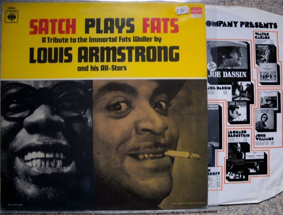 Louis Armstrong - Satch Plays Fats - LP GEWASCHEN TOP (Gebraucht) in ...