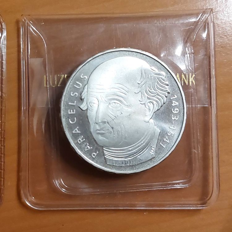 swissmint - Gedenkmünze 1993 "Paracelsus 1493-1541" (Neu (gemäss Beschreibung)) in Rotkreuz für ...