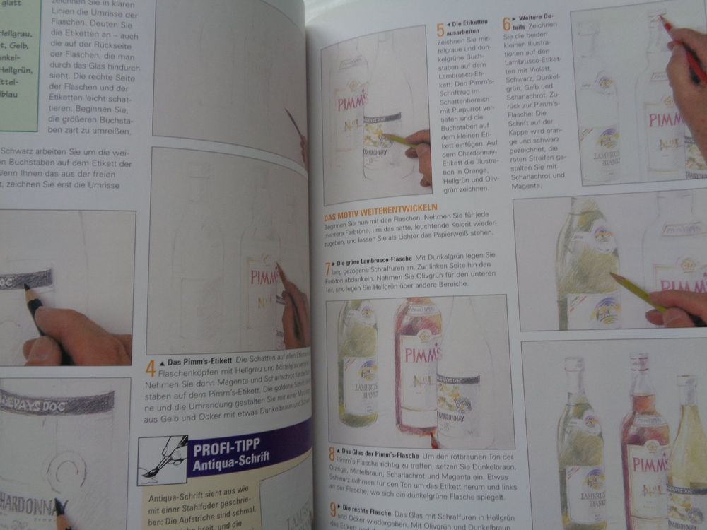 Kreativkurs Zeichnen mit Schritt für Schritt Anleitungen (Gebraucht) in Chur für CHF 13 – mit ...