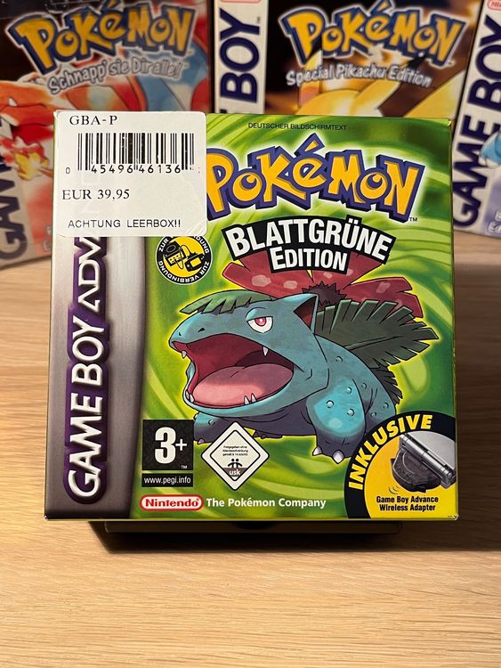 Pokemon Blattgrüne Edition OVP + Wireless Adapter Gameboy (Gebraucht ...