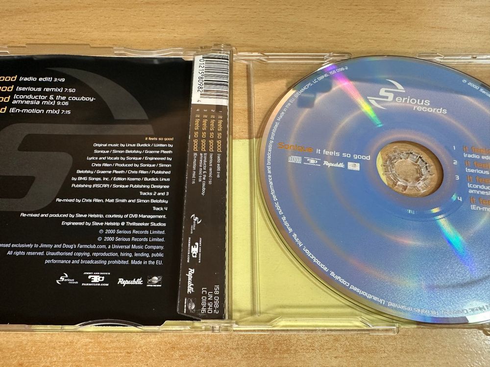 Sonique – It Feels So Good - Single CD (Gebraucht) in Rikon im Tösstal ...