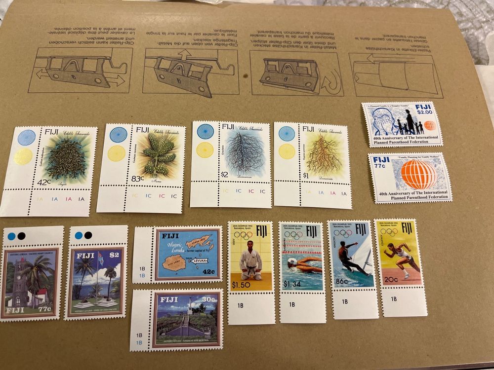 Sammlung Briefmarken Fidschi Barcelona 1992 (Neu und originalverpackt) in Zürich für CHF 4 – mit ...