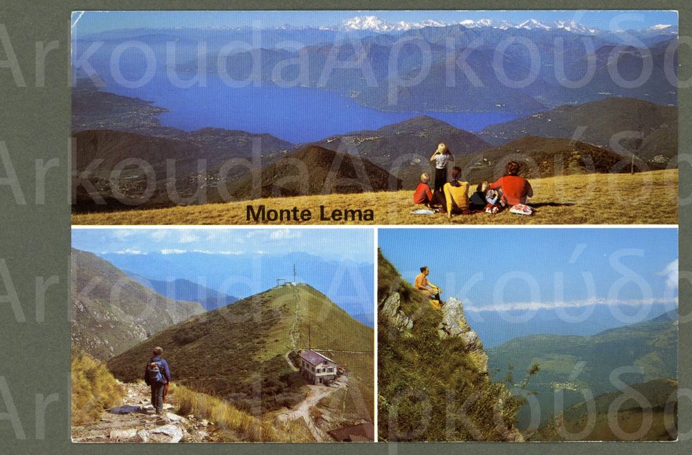 AK color Monte Lema TI Ristorante Vetta, 3- x-Multi ≈ 1981 (Gebraucht ...