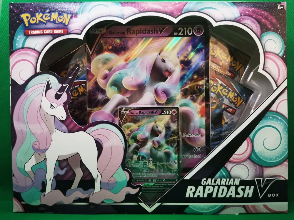 Pokemon Galarian Rapidash Gallopa V Box NEU Originalverpackt (Neu und ...
