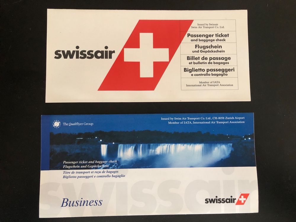Swissair x 2 Unused Ticket Wallet (Neu (gemäss Beschreibung)) in Zürich ...
