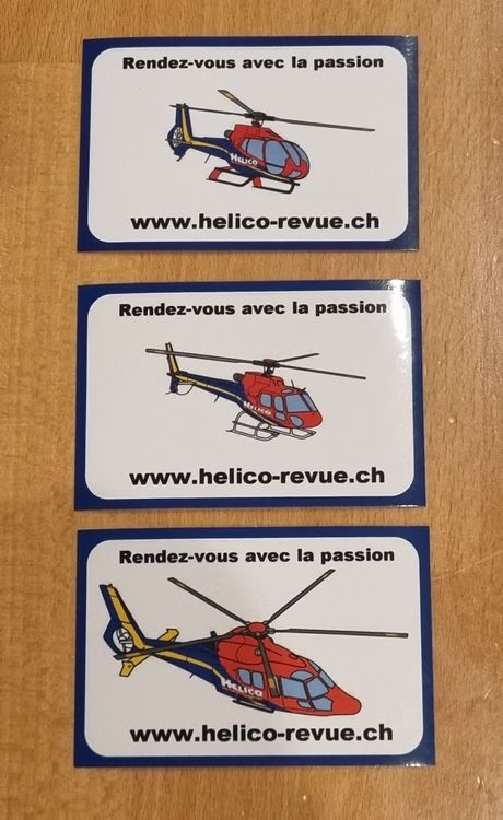Helico Revue Helikopter Aufkleber (Gebraucht) in Wilderswil für CHF 20 ...