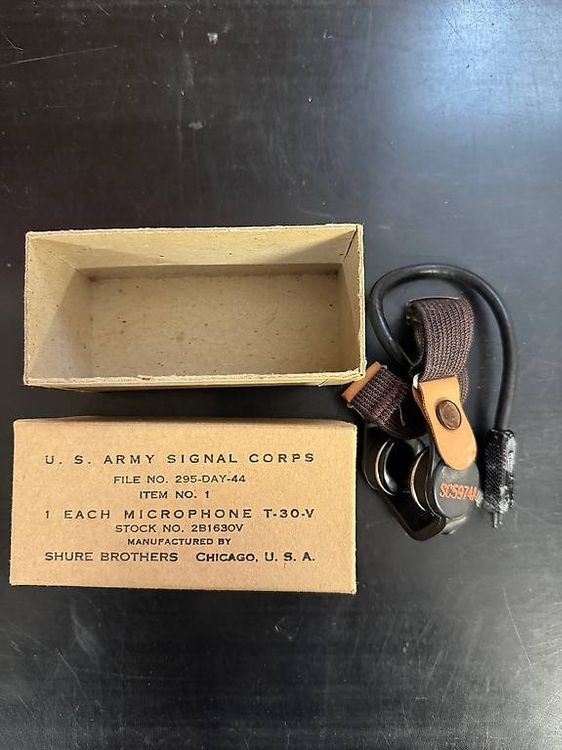 US Army Signal Corps 1x Microphone Original Shure Brothers (Gebraucht ...