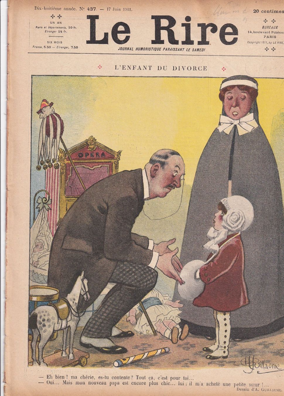 LE RIRE Journal humoristique 17.6.1911 Carlègle, Poulbot etc (D ...