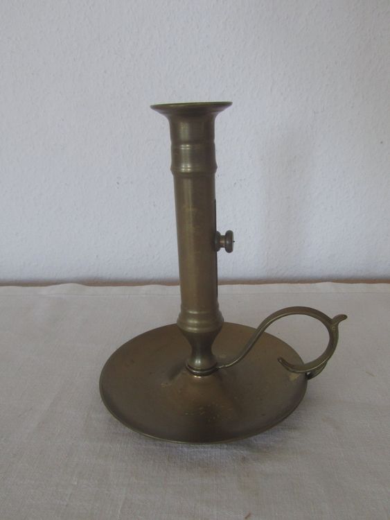 Antiker Kerzenständer Messing Kerzenhalter höhenverstellbar | Kaufen auf Ricardo