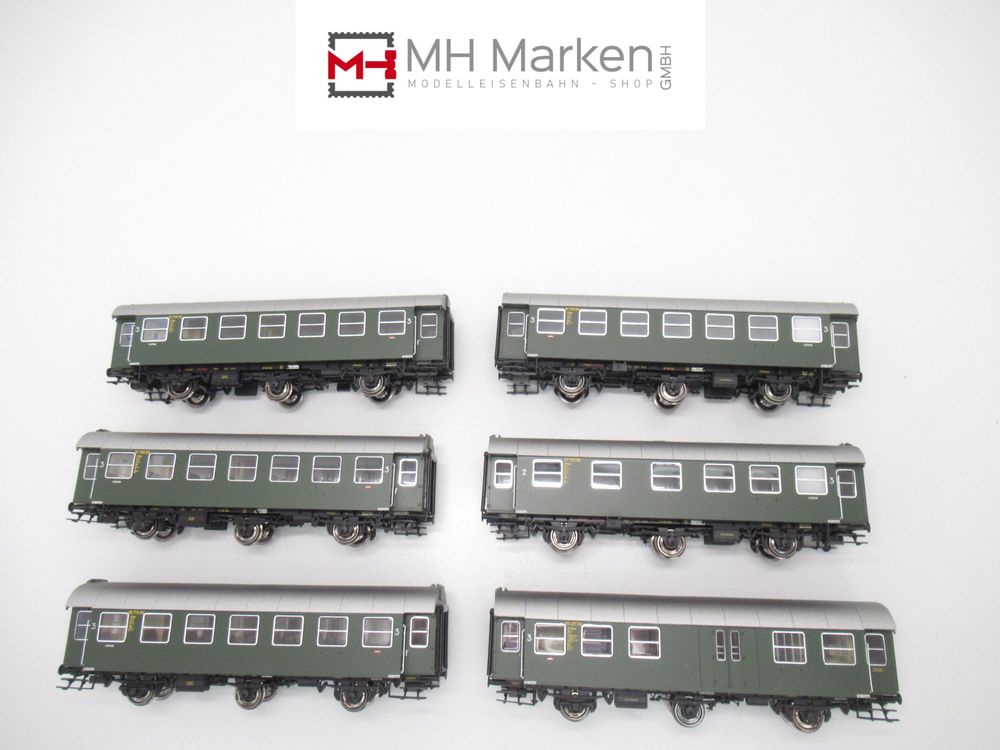 Brawa 46300, 46301, 46302 6x Personenwagen der DB DC / HO (Gebraucht ...