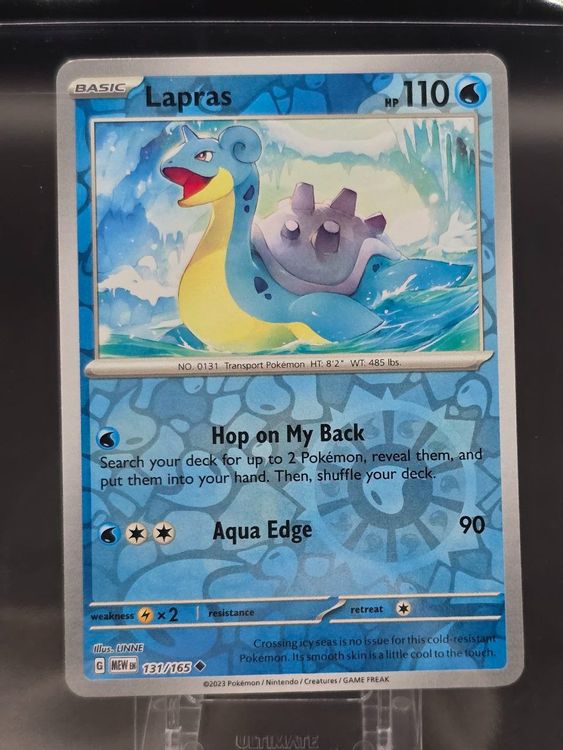 Lapras [Reverse Holo] #131 MEW 151 NM / 🇬🇧 (D'occasion) à COINTRIN pour ...