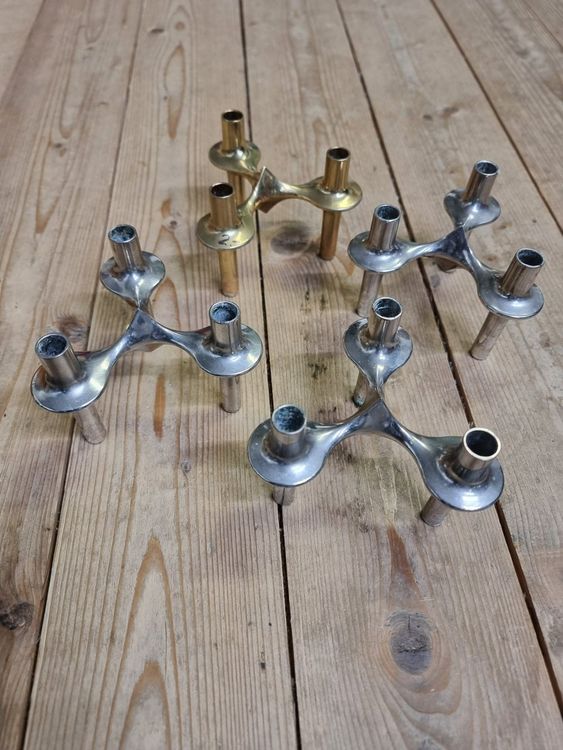 4 wunderschöne STOFF NAGEL Kerzenständer /Kerzenhalter | Kaufen auf Ricardo