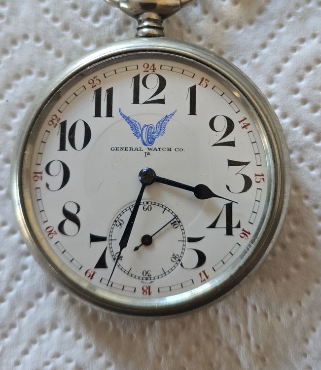 Antike Taschenuhr General Watch Co. USA 1920er | Kaufen auf Ricardo