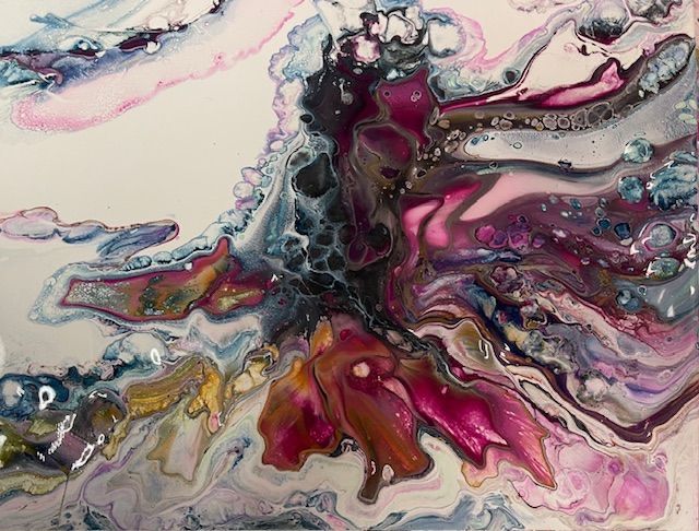 „Fluss der Gedanken“ – Original Acrylbild auf Leinwand (Neu und originalverpackt) in Buttwil für ...