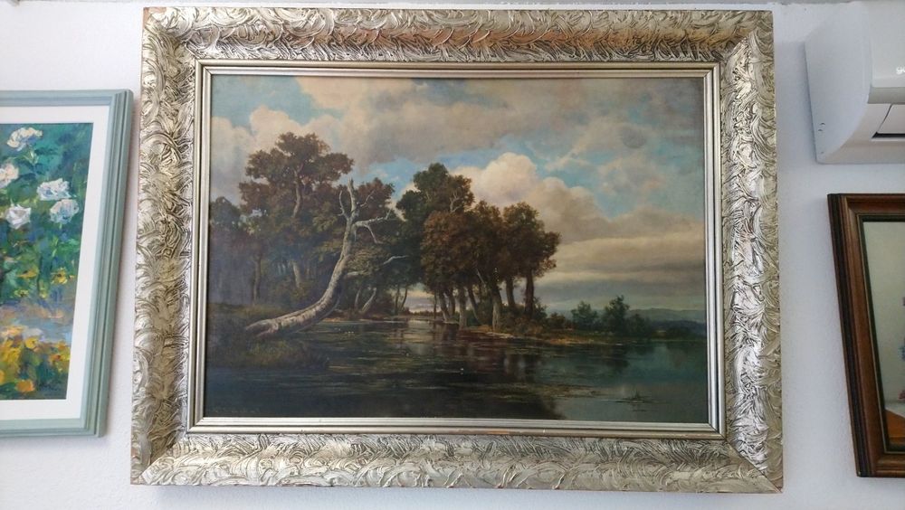 Oel auf Leinwand / Wasserlandschaft | Kaufen auf Ricardo