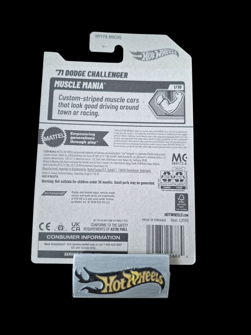 HW Muscle Mania 2025 71 Dodge Challenger 1/10 L (Neu und ...