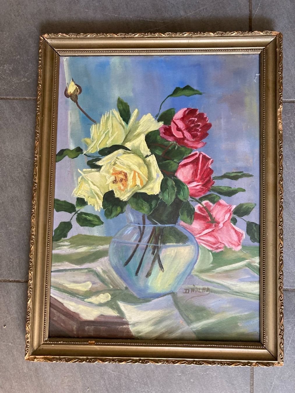 GEMÄLDE BILD SIGNIERT DÄHLER ROSEN VON FRITZ DÄHLER, BERN (Gebraucht) in Subingen für CHF 49 ...