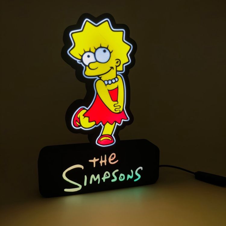 Lightbox lampe led SIMPSONS LISA RGB (Neu (gemäss Beschreibung)) in ...