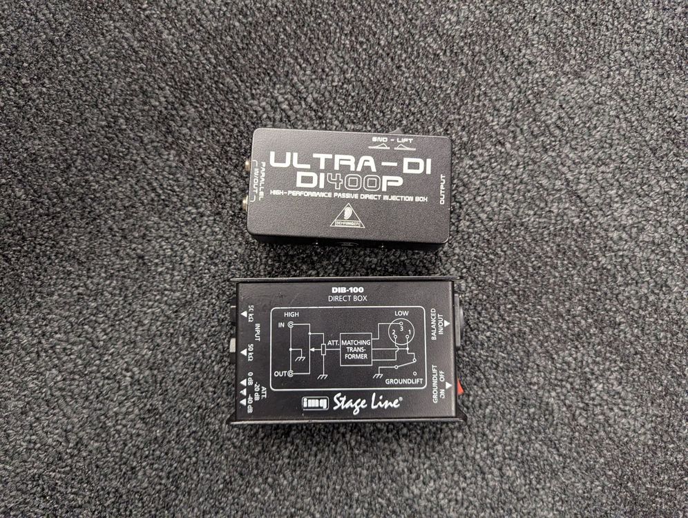 Behringer Ultra-DI DI400P & IMG Stage Line DIB-100 DI-Box (Gebraucht) in Egolzwil für CHF 19 ...