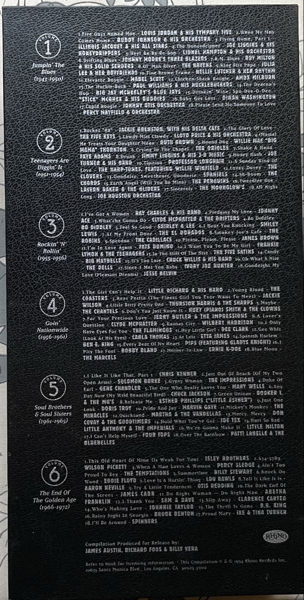 R&B Box 30 YEARS of Rhythm & Blues 8 CD Box (Gebraucht) in Olten für ...