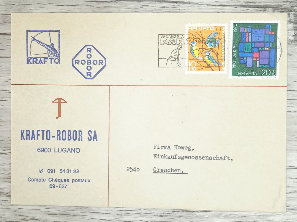 TR17 Enveloppe + Timbre Suisse 1972 (Gebraucht) in Cousset für CHF 0.85 – mit Lieferung auf ...